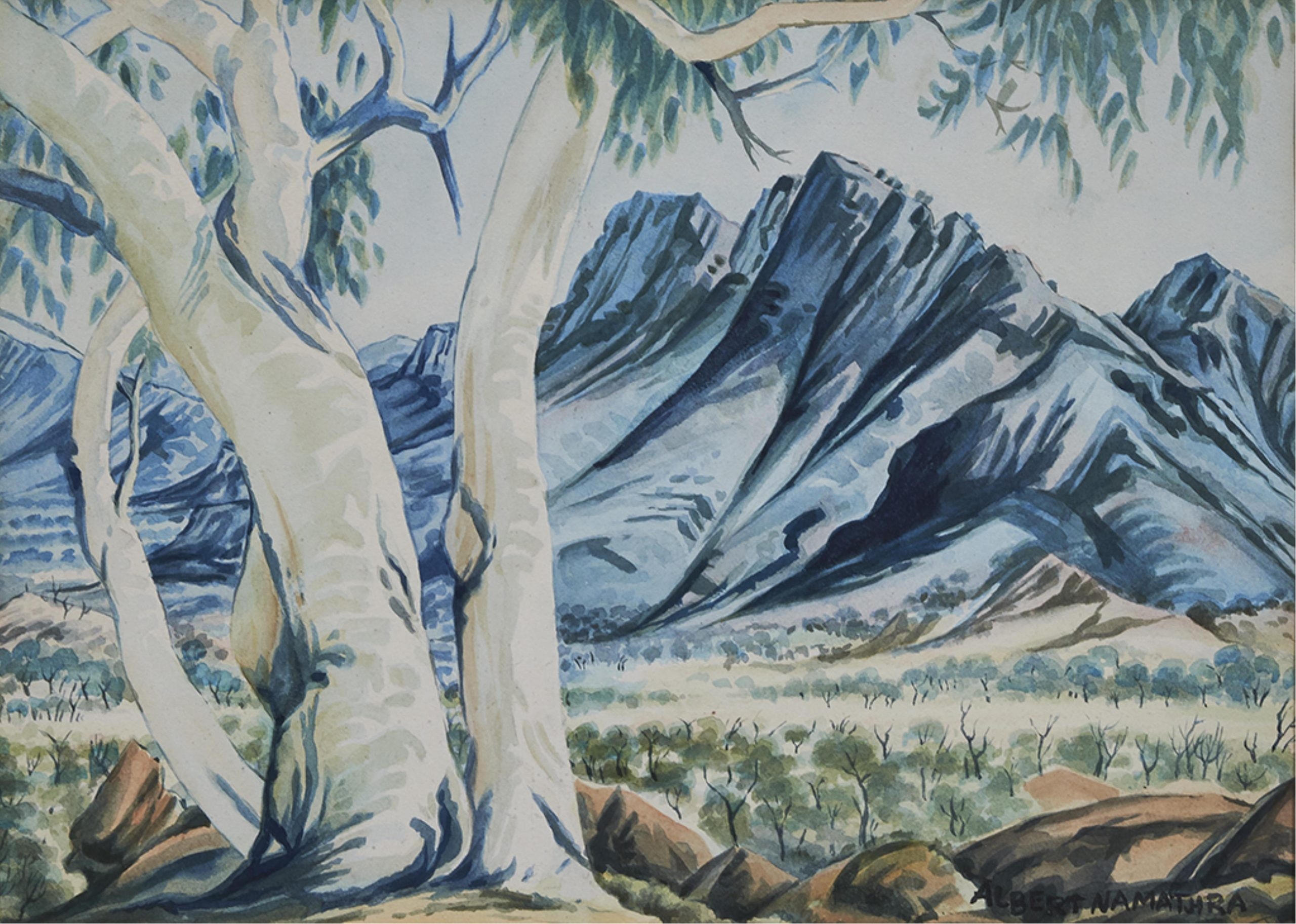 Albert Namatjira | Mount Burt Range | MutualArt