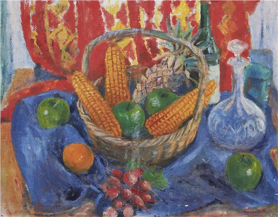 Margaret Olley | Still Life with Corn (1967) | MutualArt