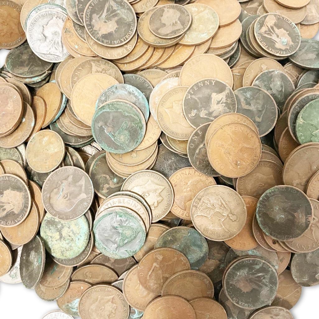 Queen Victoria | LARGE COLLECTION OF ENGLISH COPPER PENNIES FROM QUEEN ...