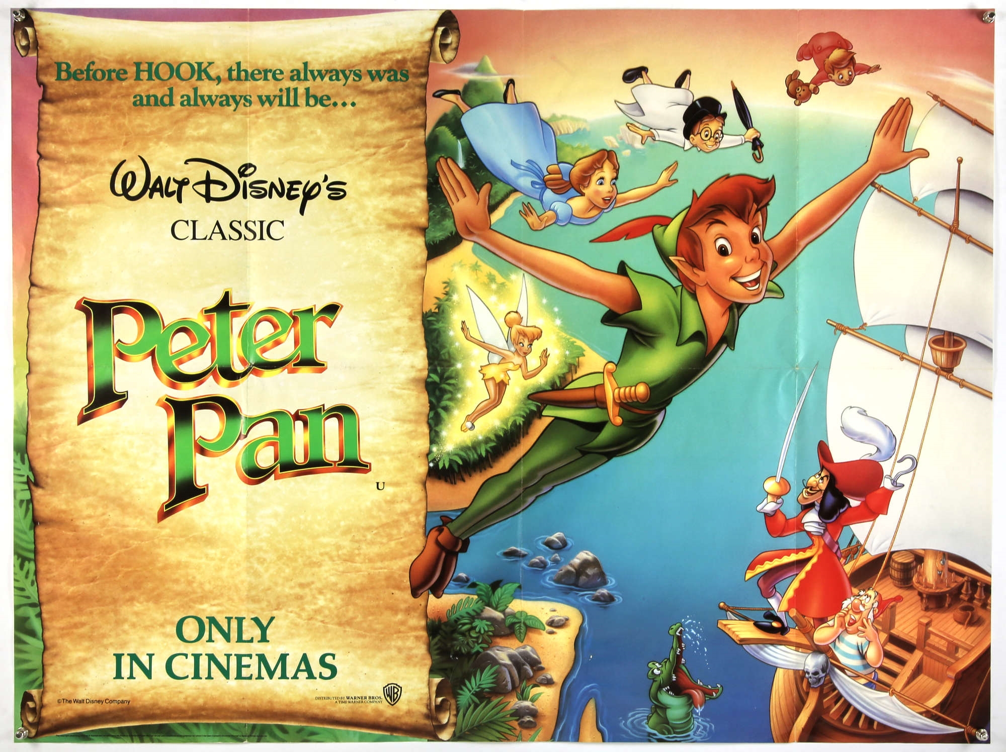 Peter Pan | Peter Pan (1953), British Quad, 40 x 30, folded, RR | MutualArt
