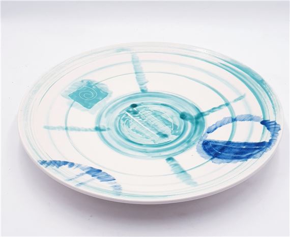 Alan Clarke | ALAN CLARKE STUDIO'S Extra Large 40.5cm Dia (Hand Painted ...