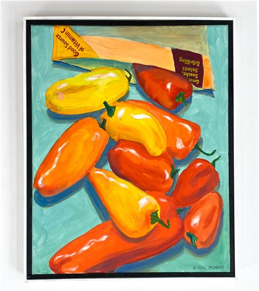 Michael Morris | MICHAEL MORRIS STILL LIFE PEPPERS O/C (2015) | MutualArt