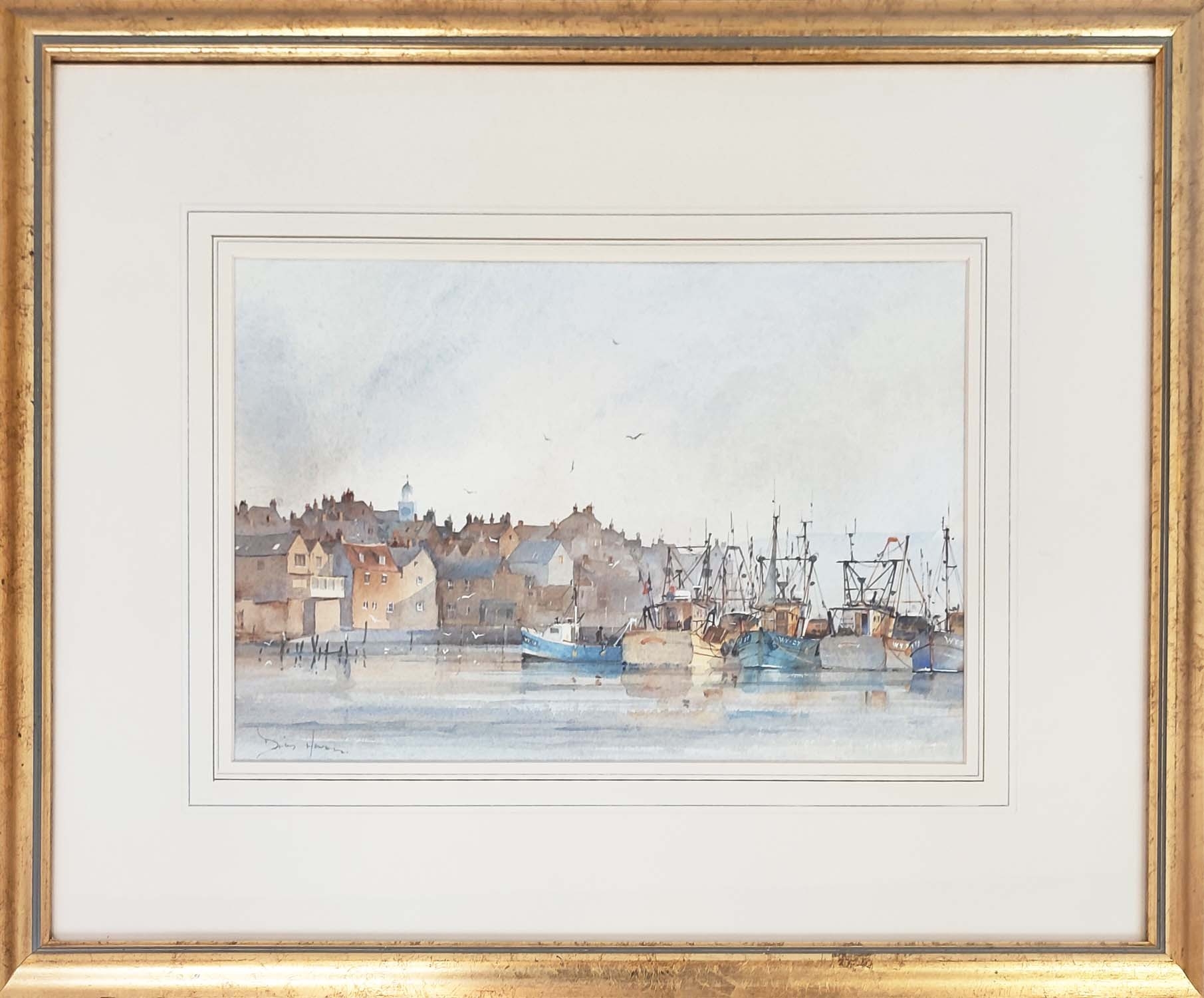 David Howell | Trawlers at Whitby | MutualArt