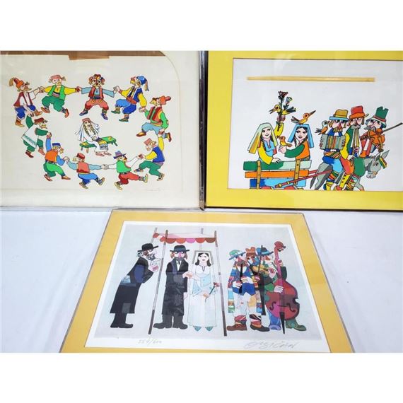 Jovan Obican | Lot of 3 Signed and Numbered Lithographs | MutualArt