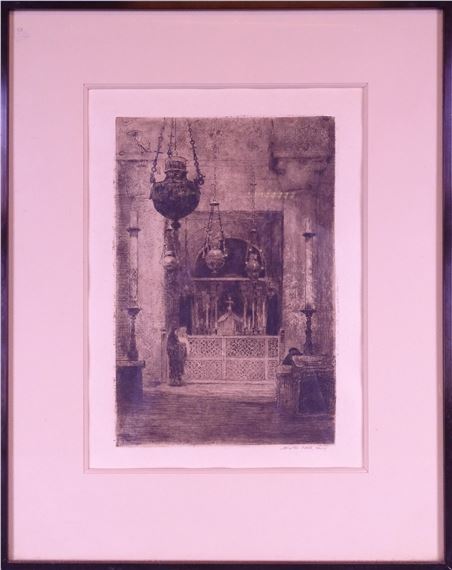 Walter Vaes | Estampe: Eau-Forte -Les Lampes d'argent- 1905 signé VAES ...