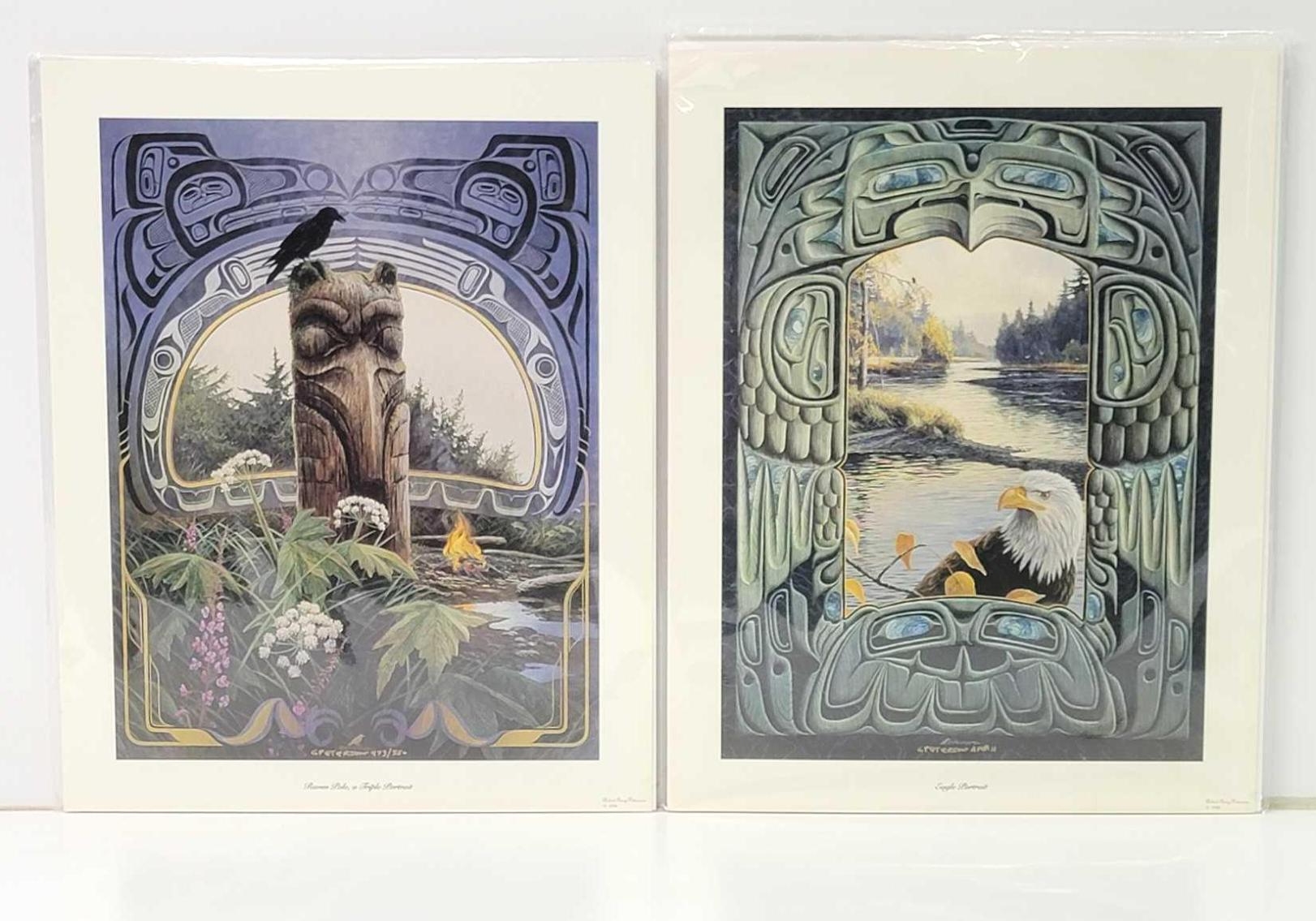 Gary Peterson | Eagle Portrait and Raven Pole, A Triple Portrait ...