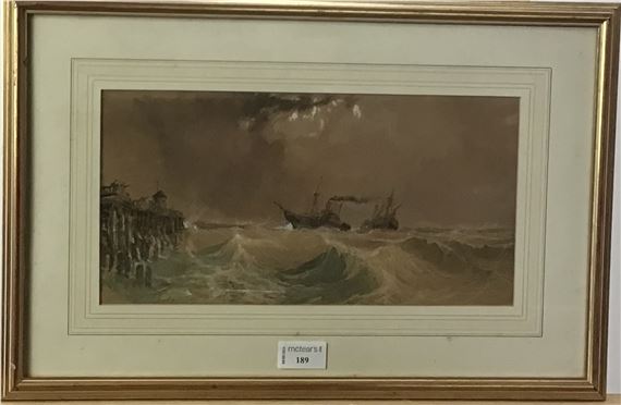 Sam Bough | STORMY SEAS (1839) | MutualArt