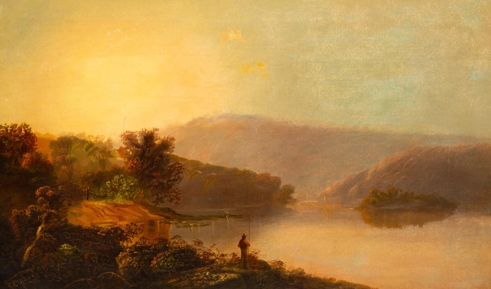 Sanford Robinson Gifford | HUDSON RIVER SCENE SIGNED S | MutualArt