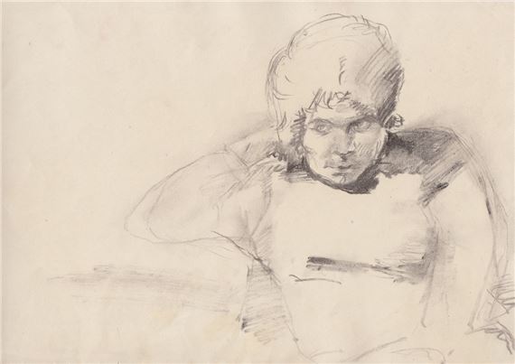 Miklós Erdély | Portrait of Julia Veres (1972) | MutualArt