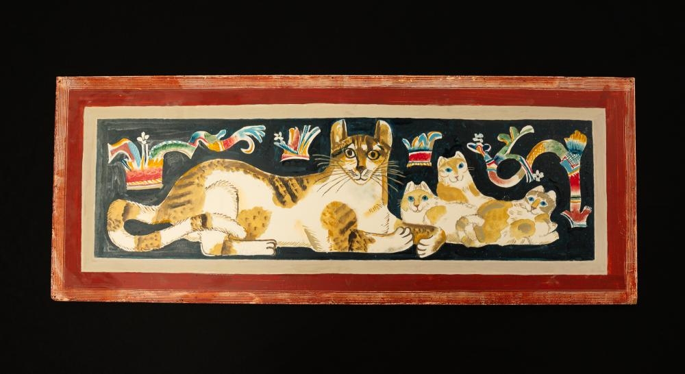 Edgar Miller | FOLKSY CAT FAMILY BY EDGAR MILLER (1899-1993 (20th ...