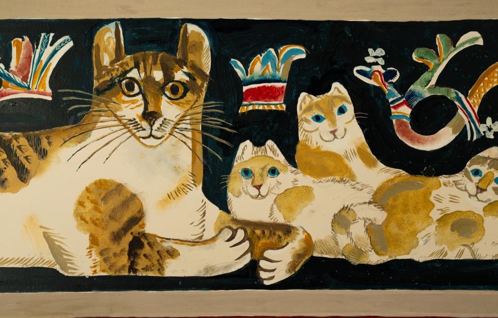 Edgar Miller | FOLKSY CAT FAMILY BY EDGAR MILLER (1899-1993 (20th ...