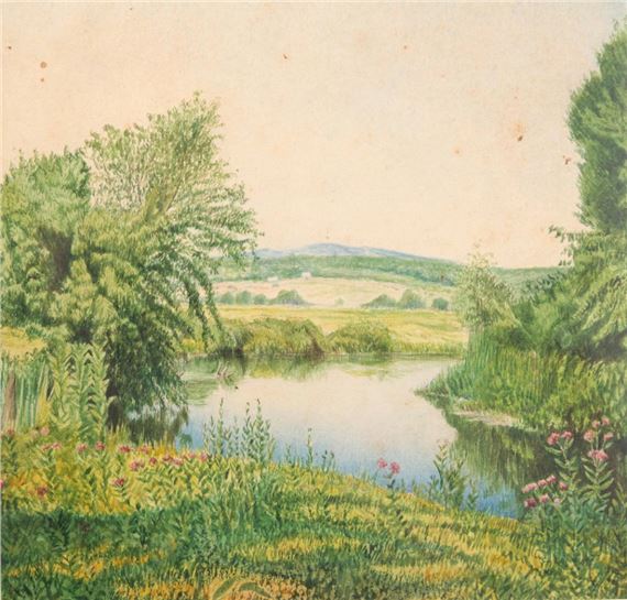Robert Bolling Brandegee | Landscape with Pond (1849 - 1922) | MutualArt