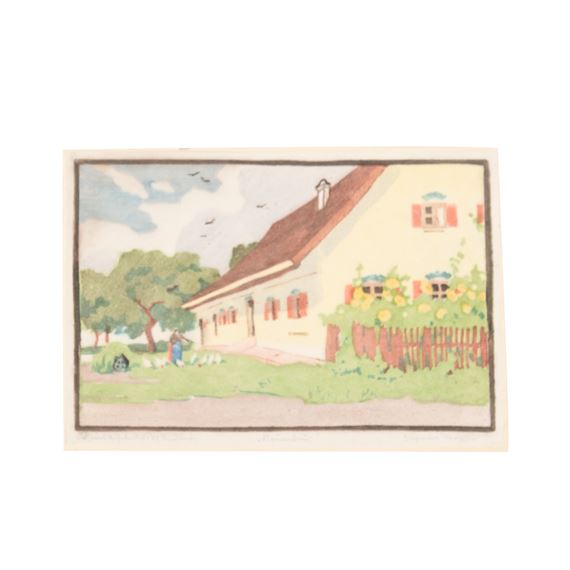 Dagmar Hooge | two colored woodcuts | MutualArt