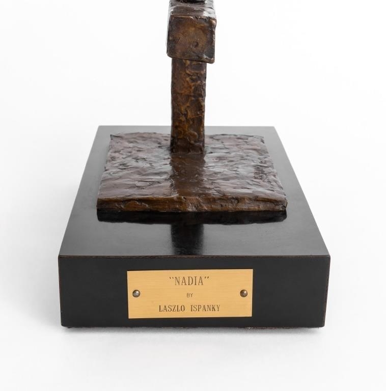 Lazlo Ispanky | Lazlo Ispanky Girl on Beam Bronze Sculpture (1980 ...
