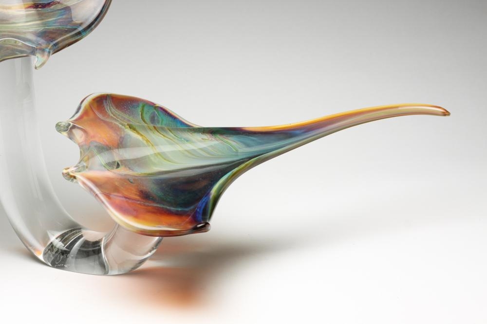 Oscar Zanetti | OSCAR ZANETTI GLASS MANTA RAY SCULPTURE (Late 20th ...
