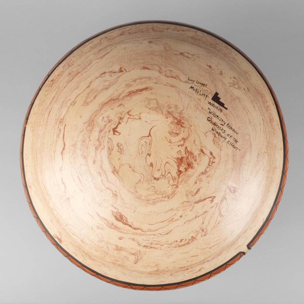 Lucy Leuppe McKelvey | Polychrome Pottery Jar: Whirling Rainbow ...