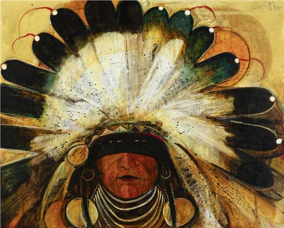 Kevin Red Star | Big Chief with Feathered Headdress / Fast Turtle (2018 ...