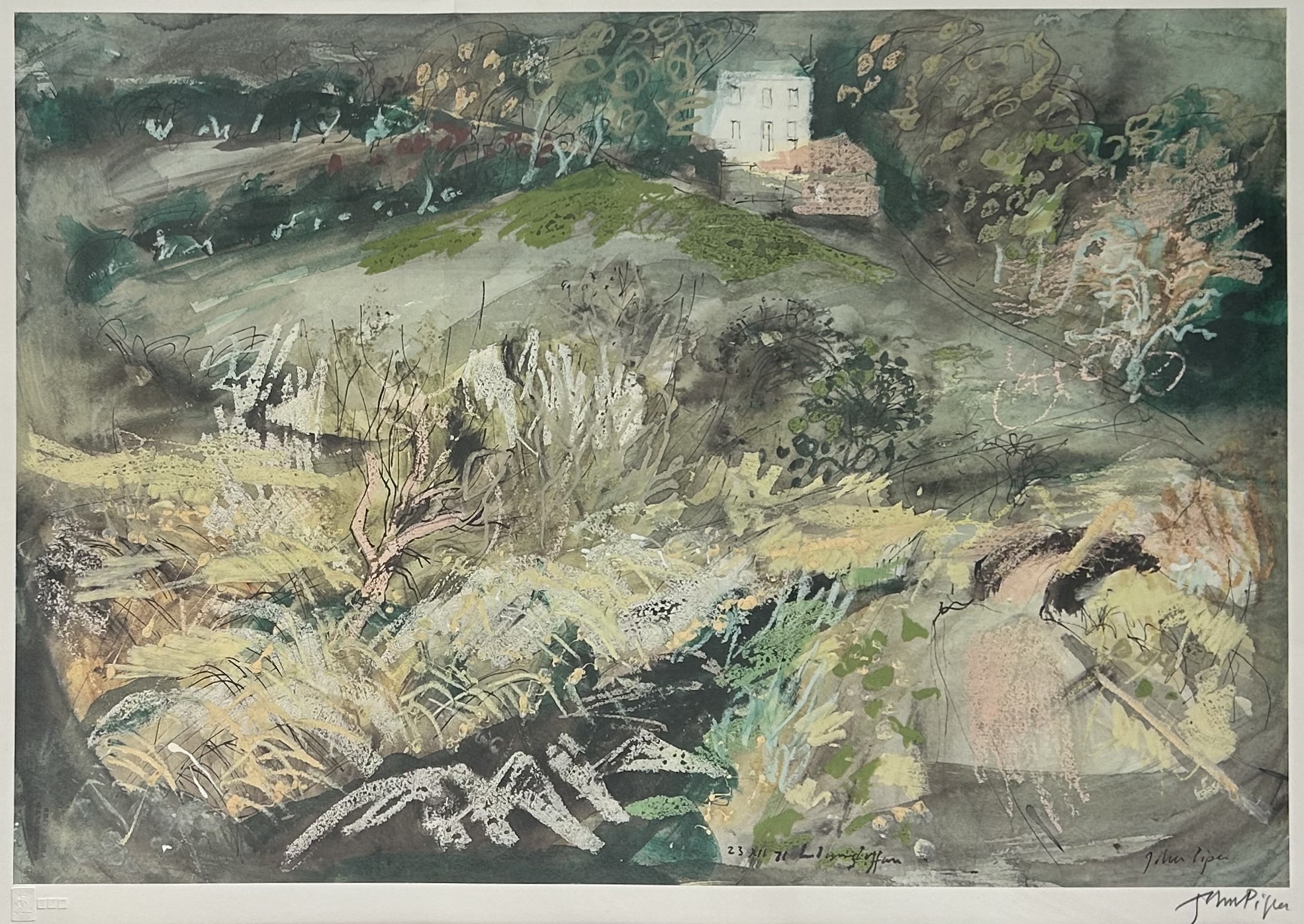 John Piper | SEAWEED AND LICHEN, SOUTH CORNWALL (1943) | MutualArt