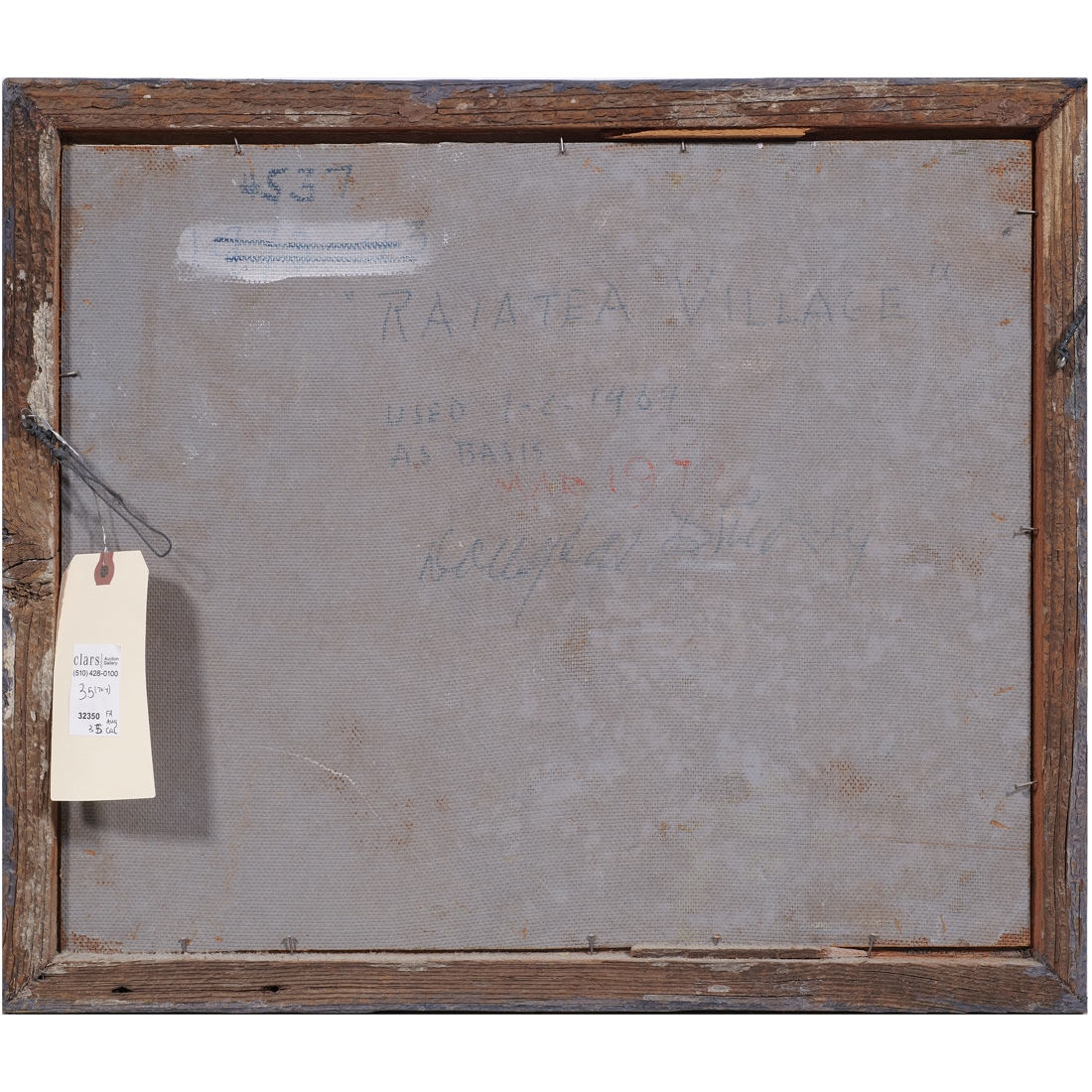 Douglas Shively | Raiatea Village (1980) | MutualArt