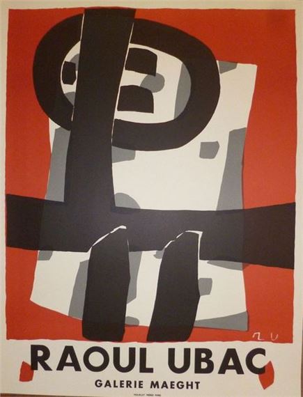 Raoul Ubac | UBAC Raoul Poster in lithography, Mourlot Imp, | MutualArt