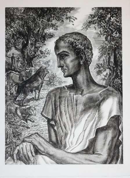 Albert Decaris | DECARIS Albert Virgil Original etching signed lower ...