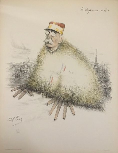 Abel Pann | PANN Abel Lithograph reaussée in pencil and colored by the ...