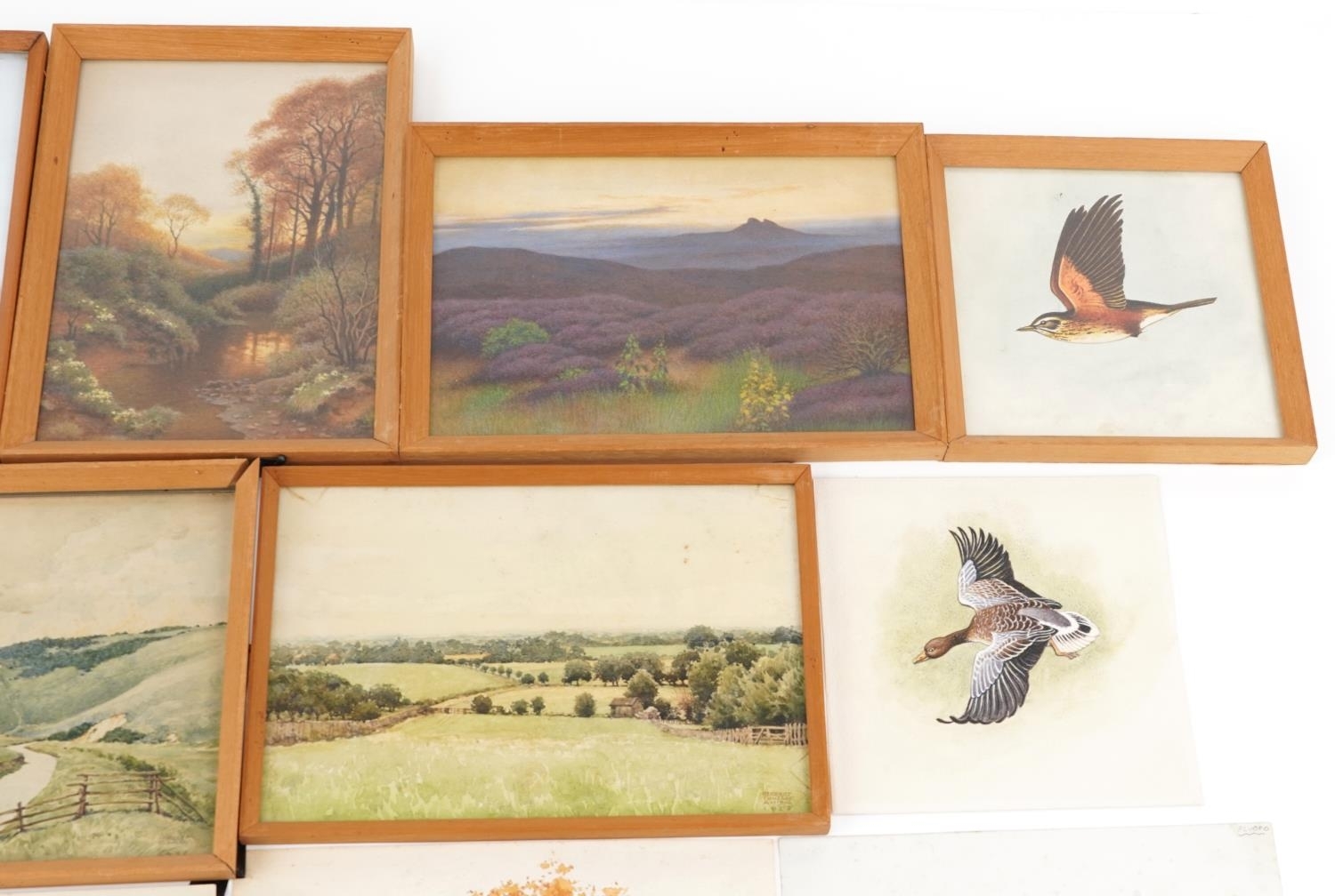 Herbert C. Ahier | Assorted unframed watercolours including Bodiam ...