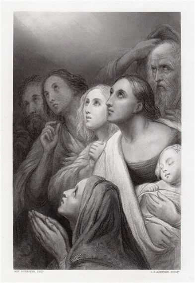 Ary Scheffer | Ary Scheffer Adoration 1879 engraving (Circa 1810 ...