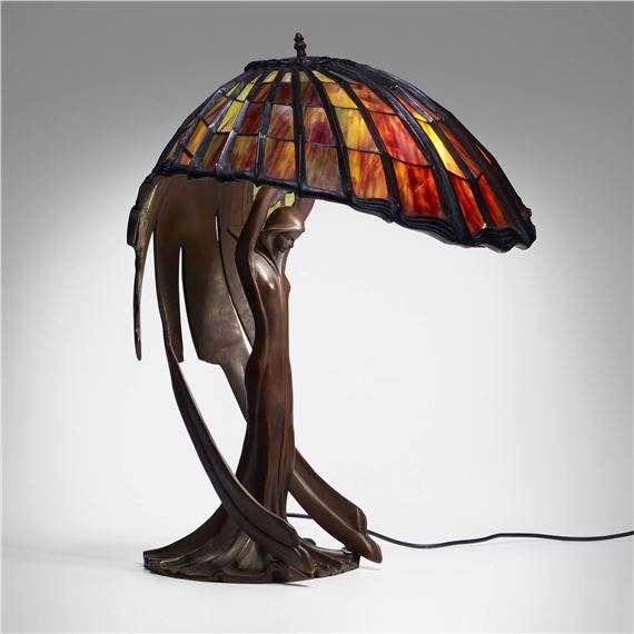 Peter Behrens | Jugendstil table lamp, #950 (1902 - 1909) | MutualArt