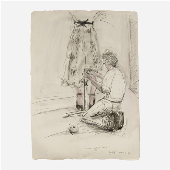 Jim Gingerich | Hemming Mother's Skirt, 1964 (1988) | MutualArt