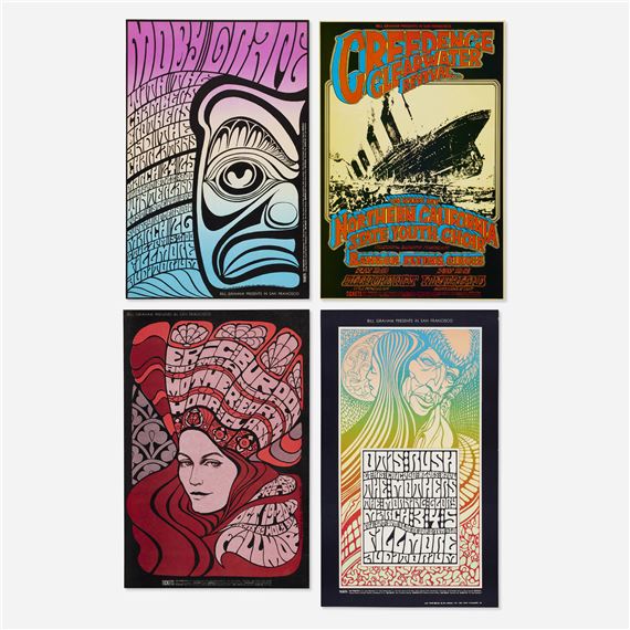 Bill Graham | Concert posters, four | MutualArt