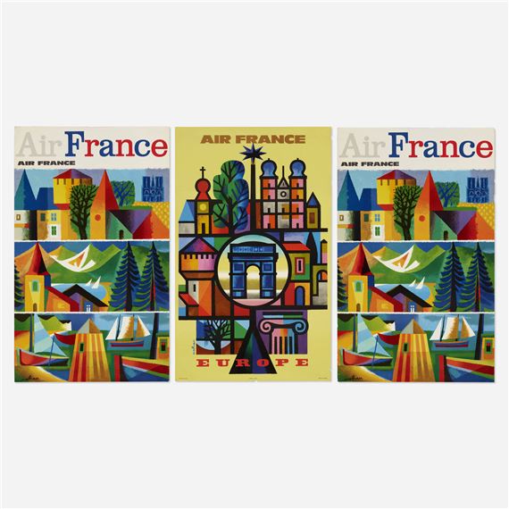 Jacques Nathan-Garamond | Air France posters, three | MutualArt