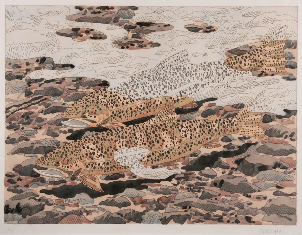 Neil Welliver | Trout and Reflections, 1980 (1980) | MutualArt