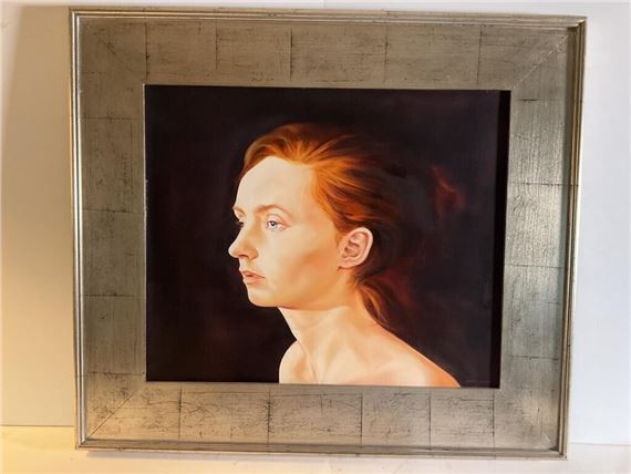 Bruce Perry | Bruce Perry Signed Portrait Oil On Canvas | MutualArt
