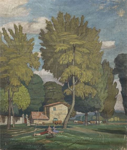 Georges Joubin | JOUBIN GEORGES(1888-1983) WOMEN IN THE COUNTRYSIDE OIL ...
