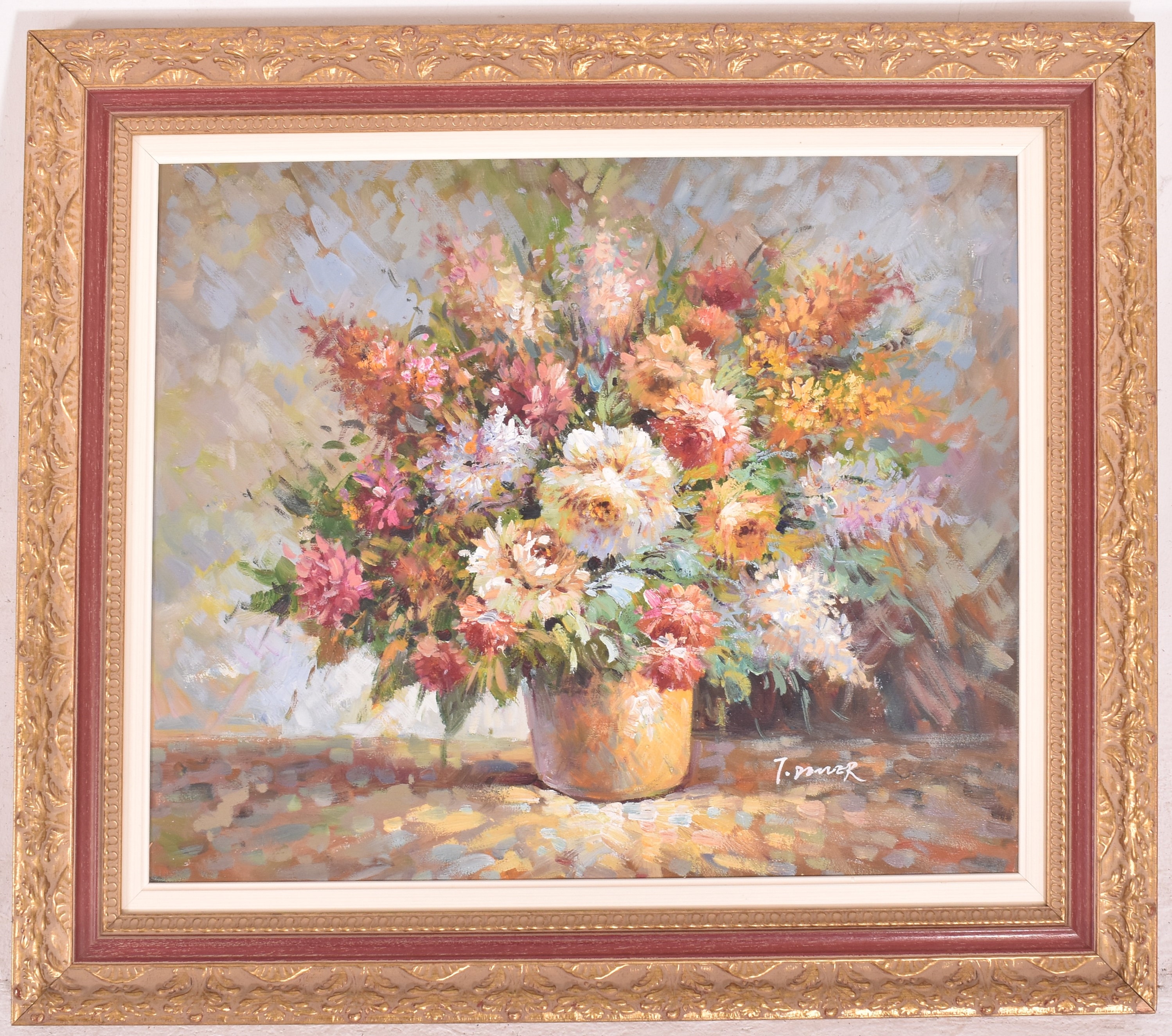 T. Denver | a mid century oil on canvas still life painting | MutualArt