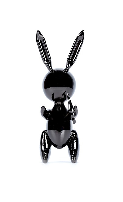 Jeff Koons | Black Balloon Rabbit | MutualArt