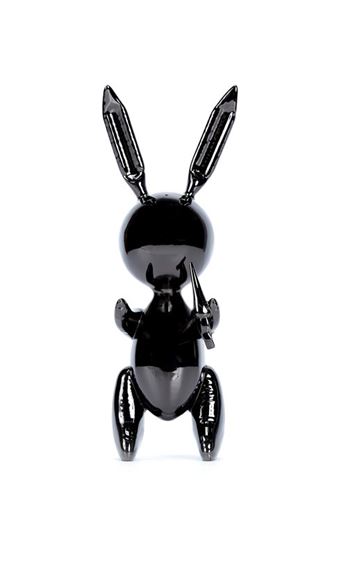 Jeff Koons | Black Balloon Rabbit | MutualArt