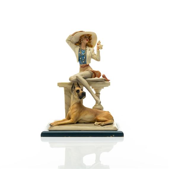 Vittorio Tessaro | A Vittorio Tessaro hand painted composite figure of ...
