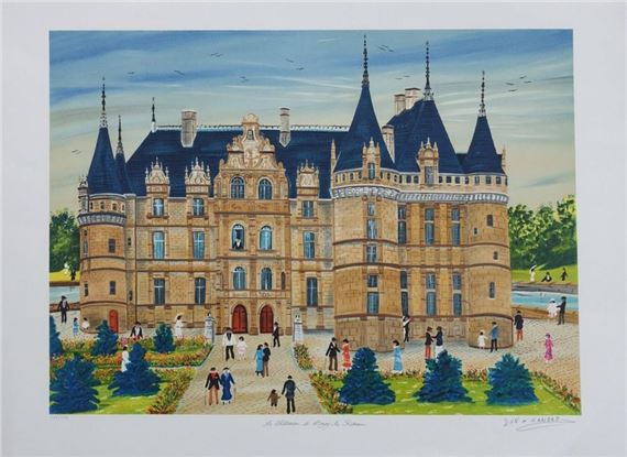 Dan Gandre | The castle of Azay le Rideau (1980) | MutualArt