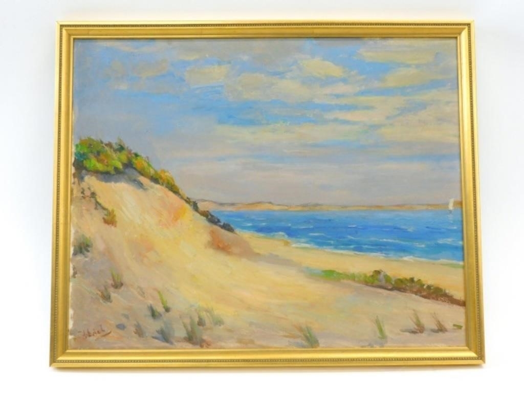 Albert Edel | Massachusetts and France. Oil painting on board. Seascape ...