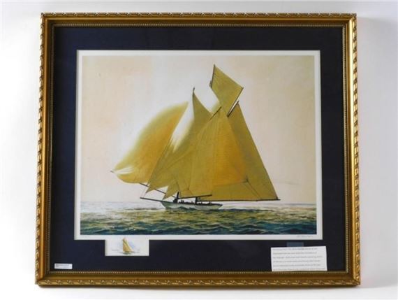 Al Barnes | colored lithograph of the Avenger | MutualArt