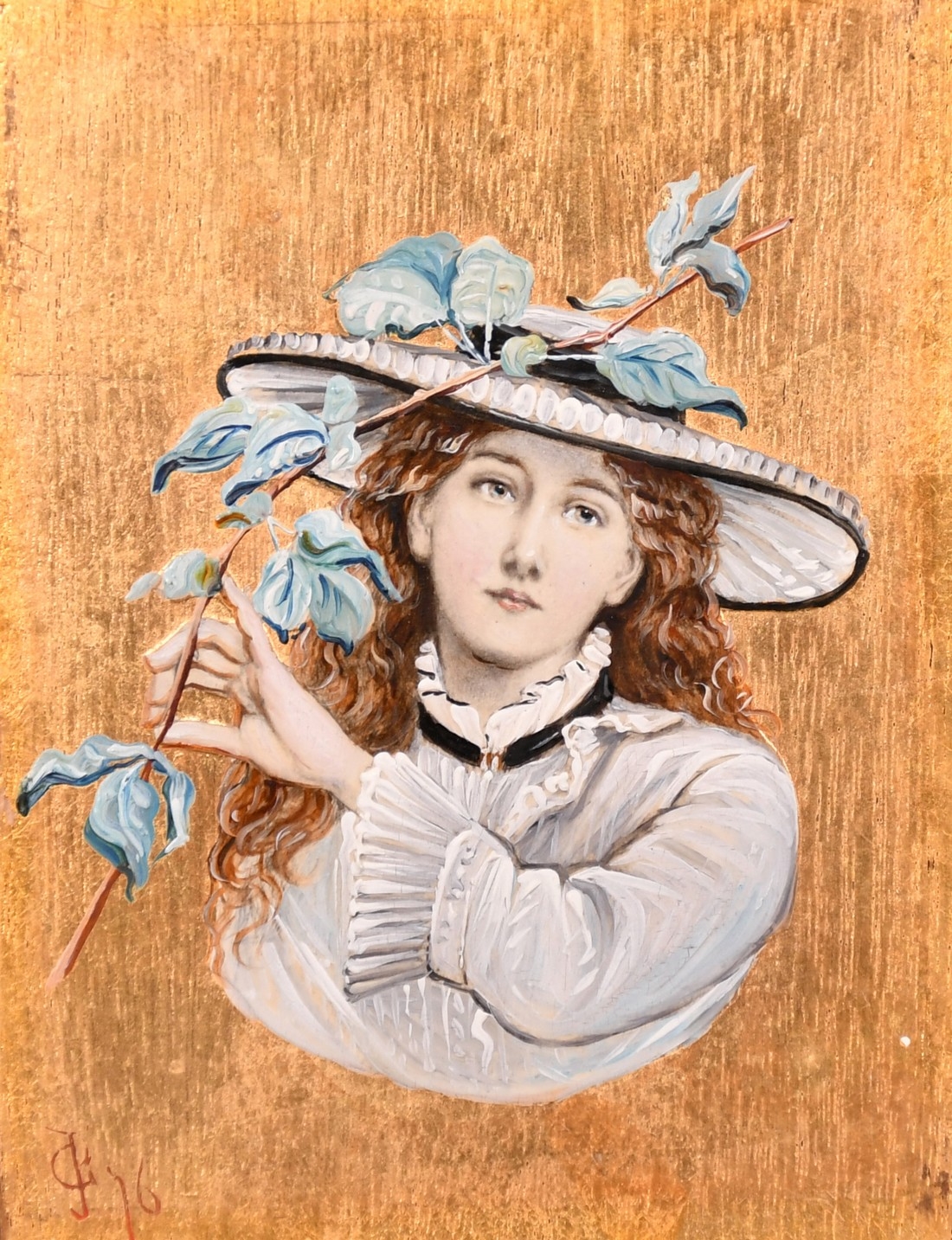 George John Pinwell | Portrait of an aesthetic young woman (1876 ...