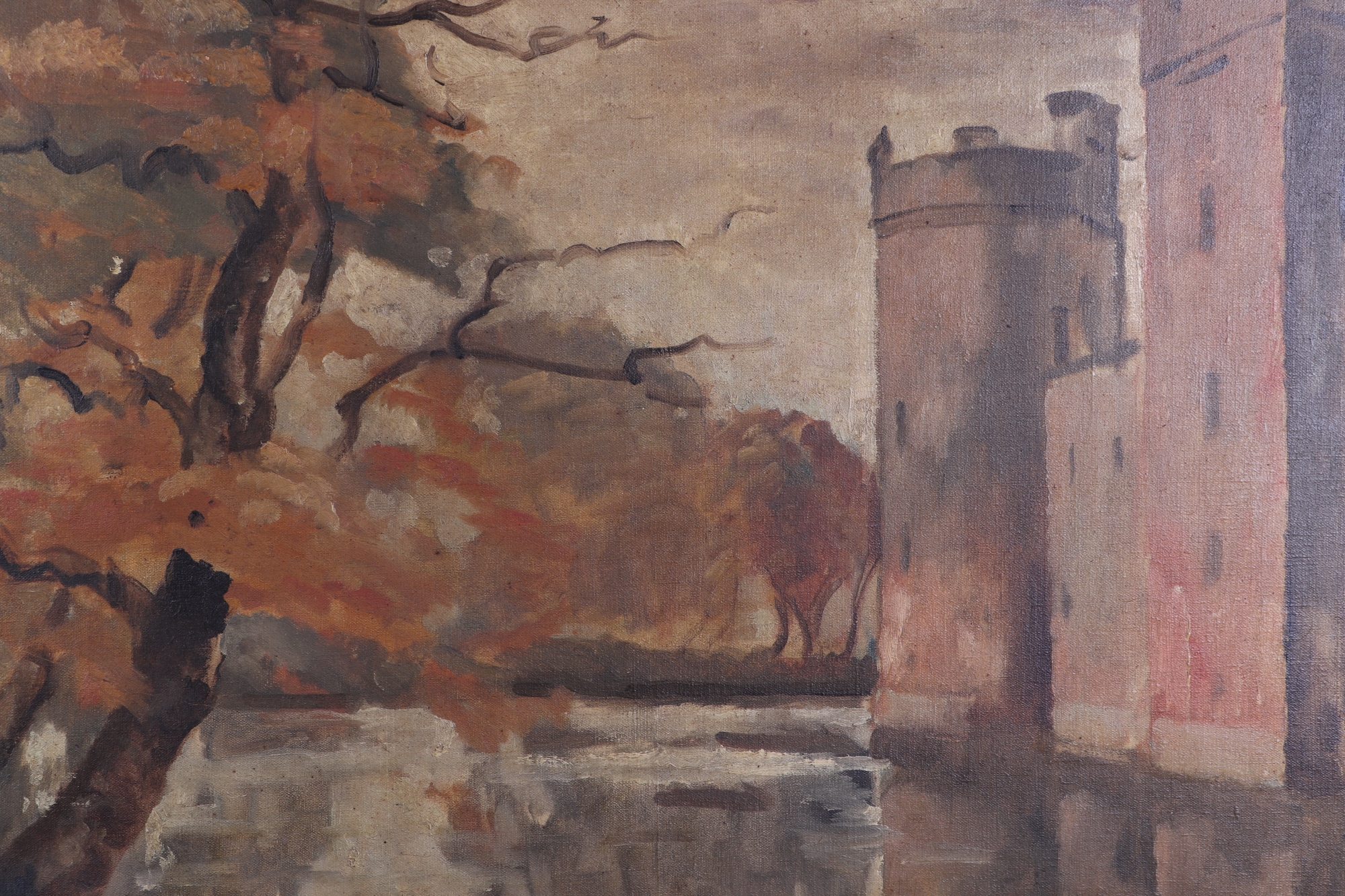 Nigel Newton | Nigel Ramsey Newton (1903-1976) - Bodiam Castle - oil on ...