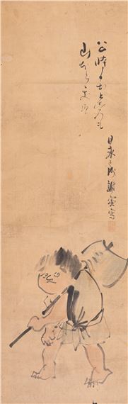 Yosa Buson | A SCROLL PAINTING OF KINTARO, AFTER YOSA BUSON (1913 ...