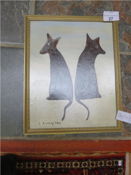 Laurence Stephen Lowry | Two Dogs | MutualArt