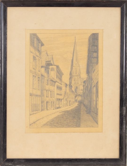 Elly Beetz | Blick auf den Schweriner Dom (1900 - 1952) | MutualArt