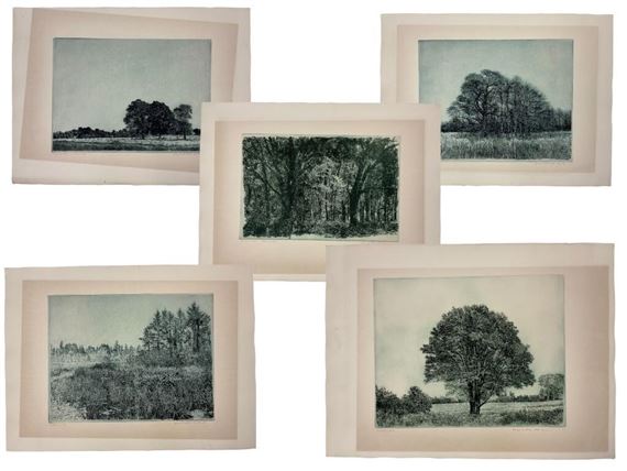 Herbert Lewis Fink | 5 Signed Herbert Fink Original Etchings | MutualArt