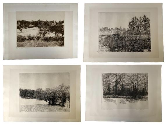 Herbert Lewis Fink | 4 Herbert Fink Signed Original Etchings | MutualArt