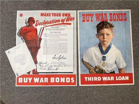 Victor Keppler | 2 WWII War Bonds posters (1943) | MutualArt